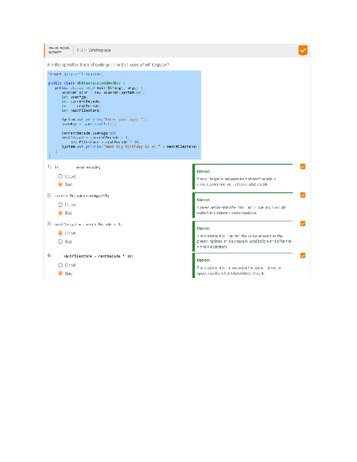 1.3.2 Whitespace - in textbook assignment - IT145 - Studocu