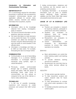 Geite 01X-LEC-AS1 - Difference between the ICT and IOT with application of ICT in real life ...