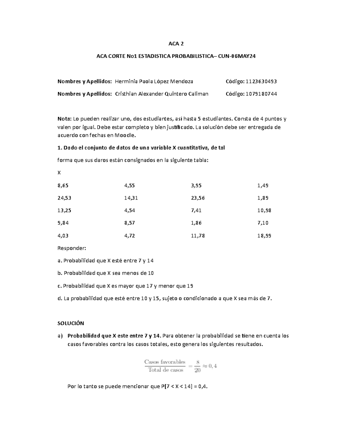 ACA2 Estadistica Probabilistica Christian Alexander Quintero Caliman ...