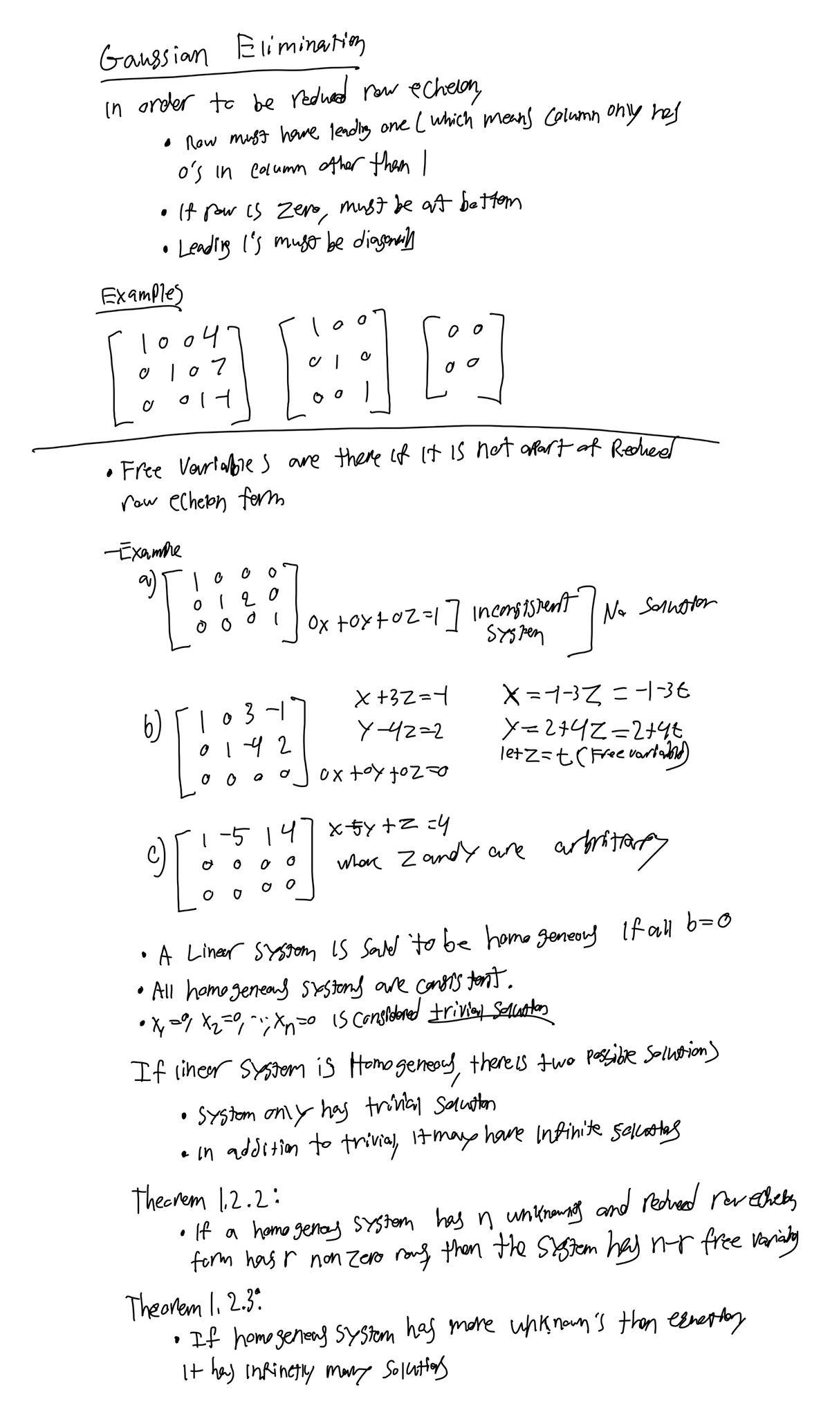 Lin Alg 1 - Math 1Za3 - Studocu