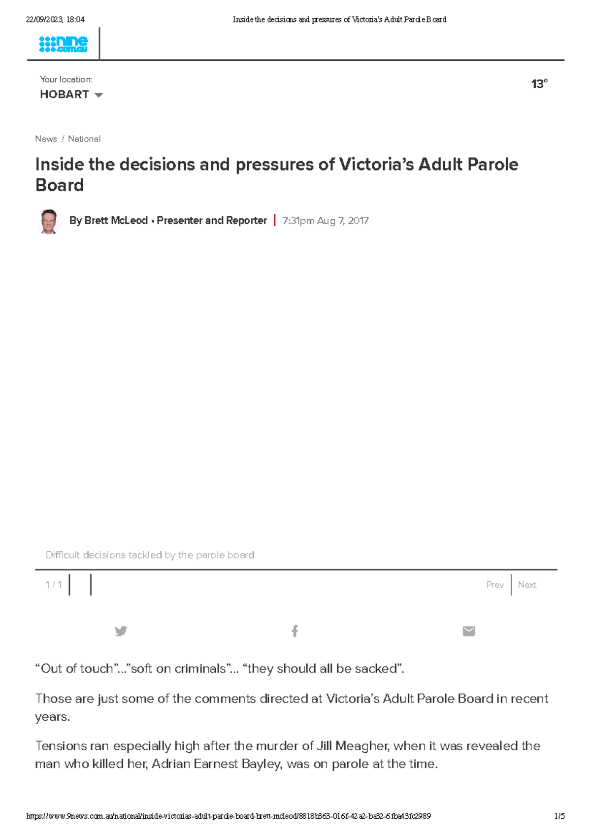 Inside the decisions and pressures of Victoria’s Adult Parole Board ...