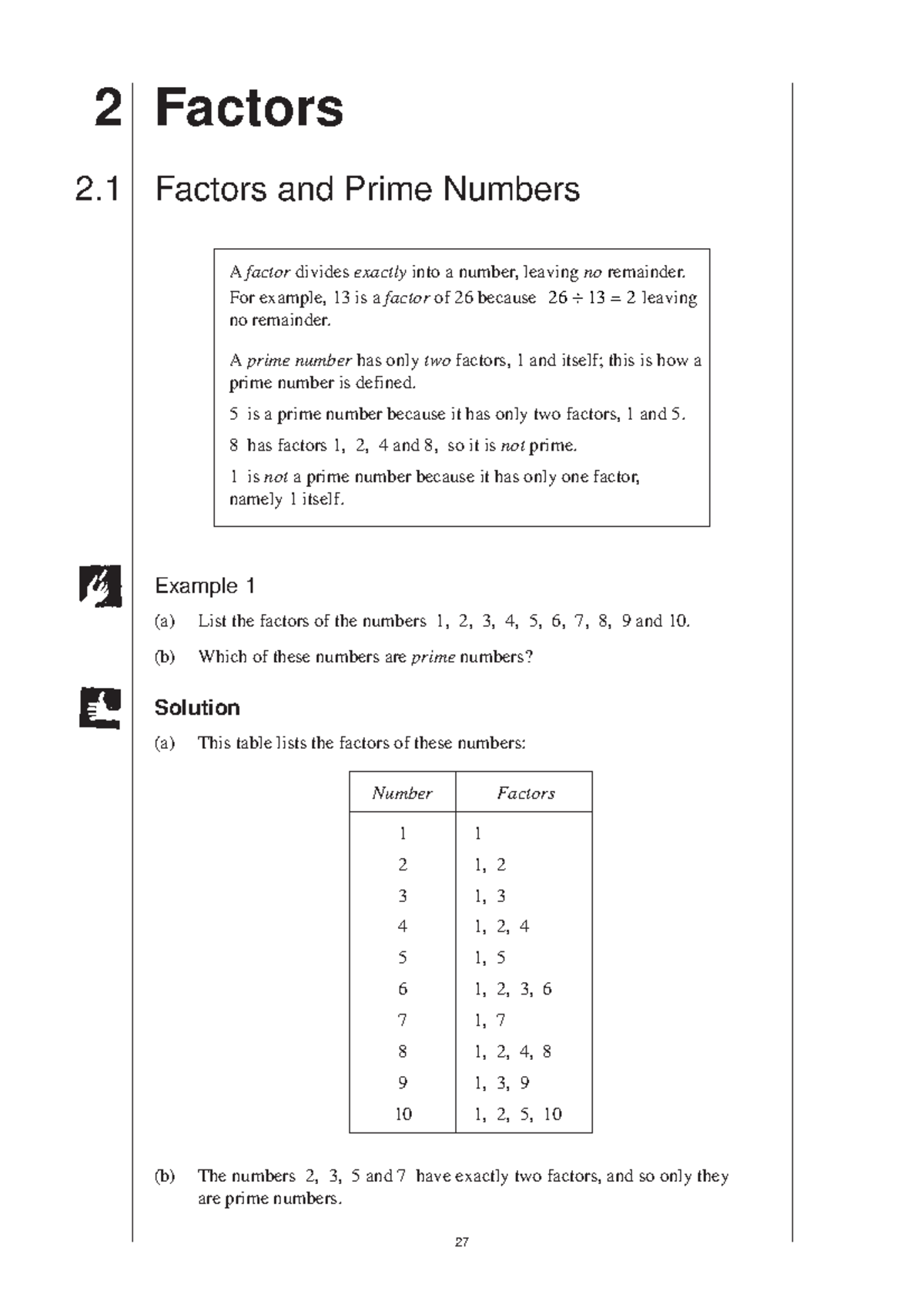 2. factors prime numbers, hcf, multiples, lcm - 2 Factors 2 Factors and ...