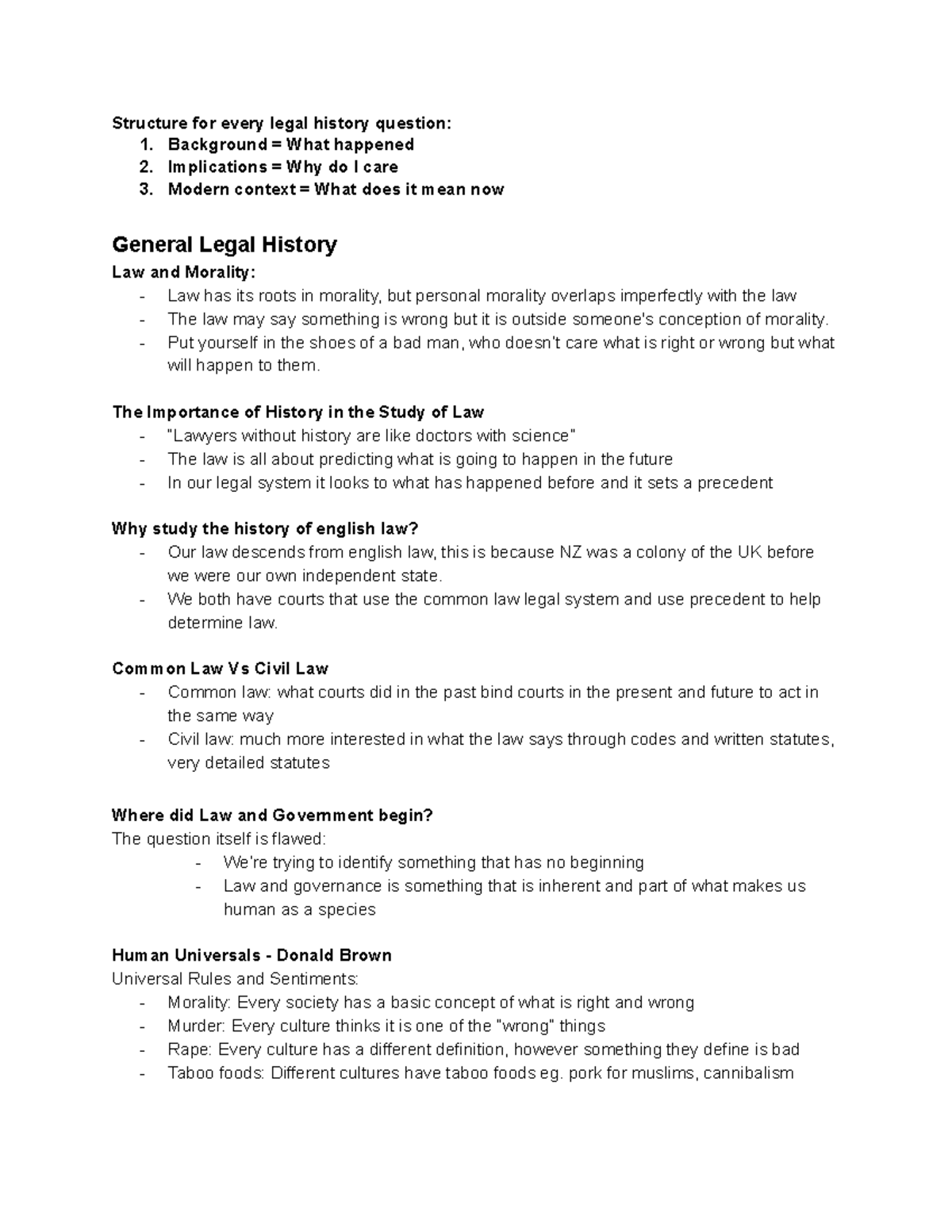 LAWS101: Origins of Government Revision Notes - Structure for every ...