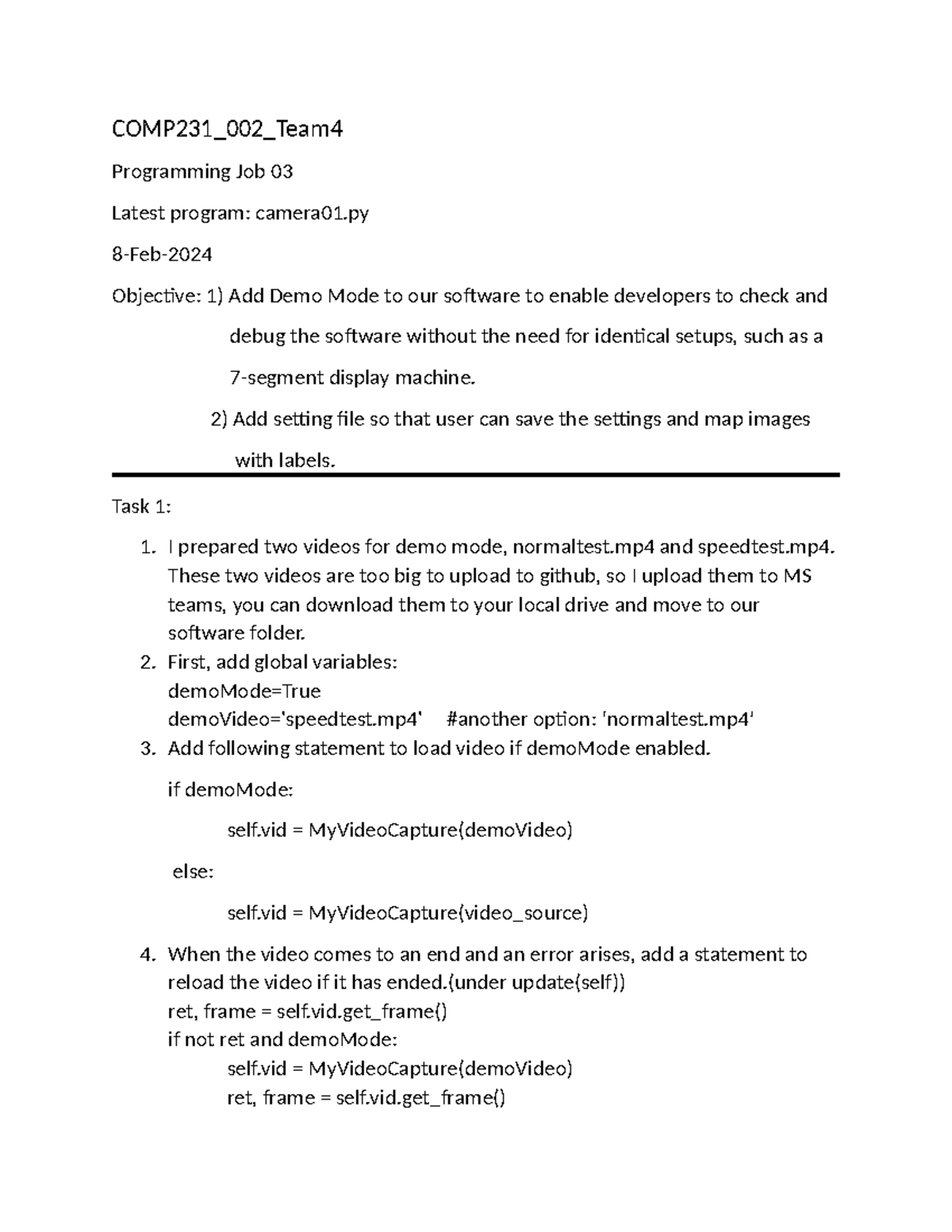 Programming Job 03 - COMP231_002_Team Programming Job 03 Latest program ...