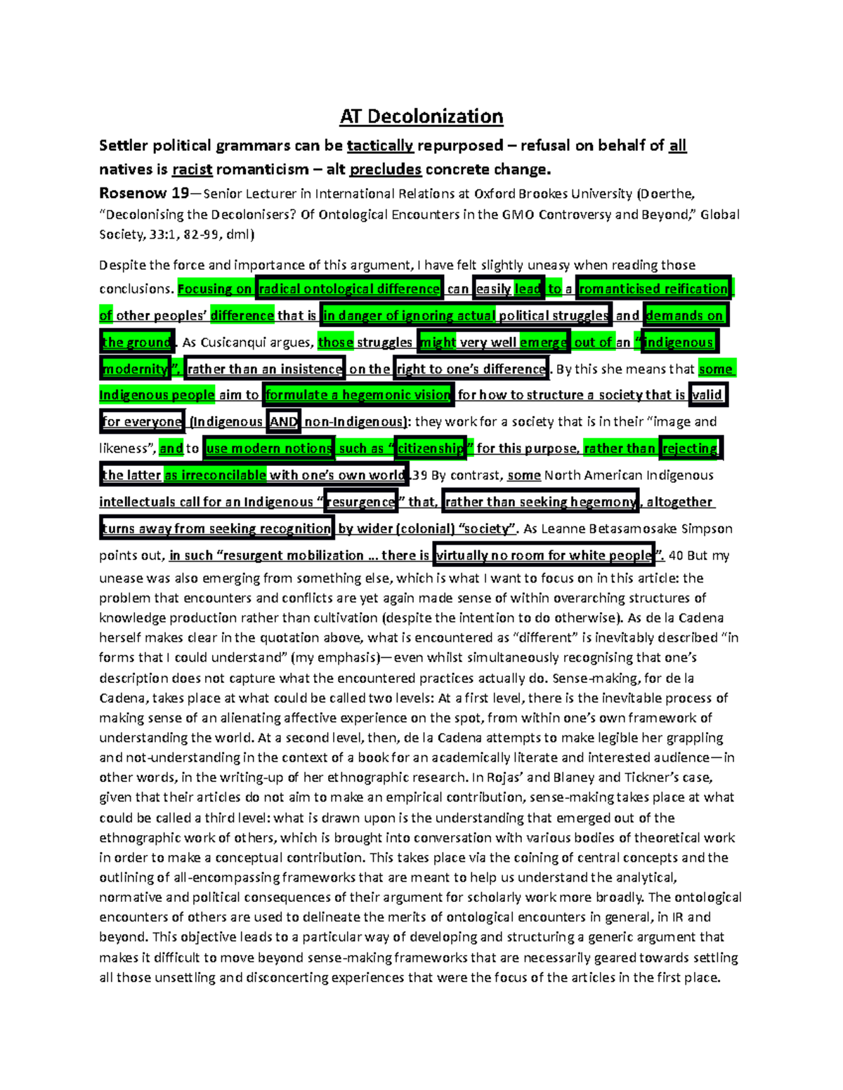 Jack Howe Ev - Jack Howe - AT Decolonization Settler political grammars ...