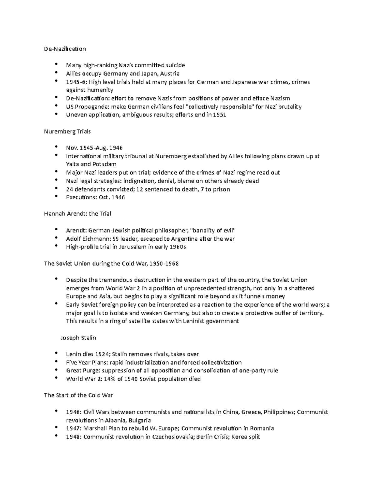 De-Nazification - De-Nazification - De-Nazification Many high-ranking ...