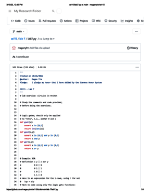 Introduction To Computer Science-1 - 1 Key Terms Binary Digit: a single ...