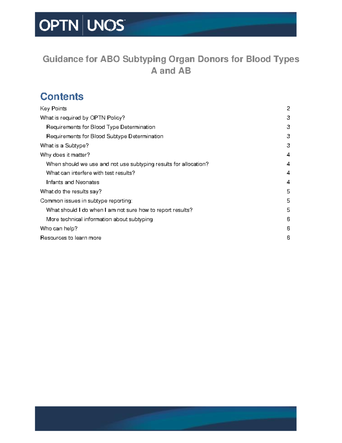 Osc guidance abo 2018 06 - Guidance for ABO Subtyping Organ Donors for ...