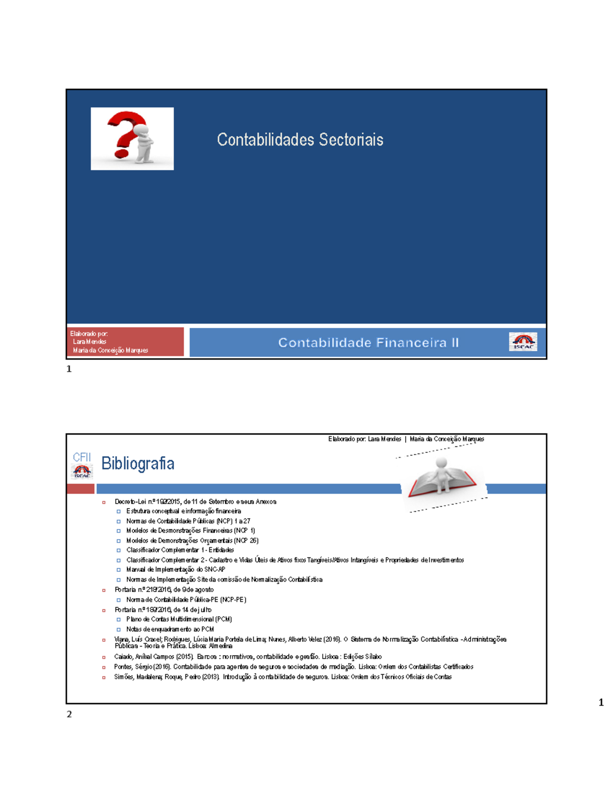 29 - CFII - Caderno Teorico - Contabilidades Sectorias - SNC-AP - 1 ...