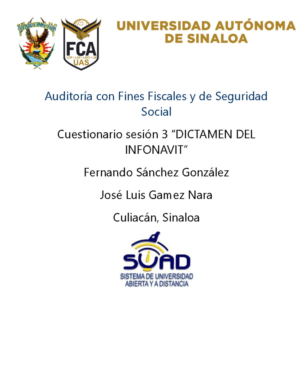 C S3 Jose Luis Gamez - Resumen Auditoria I - Warning: TT: undefined function: 32 Auditoría con ...