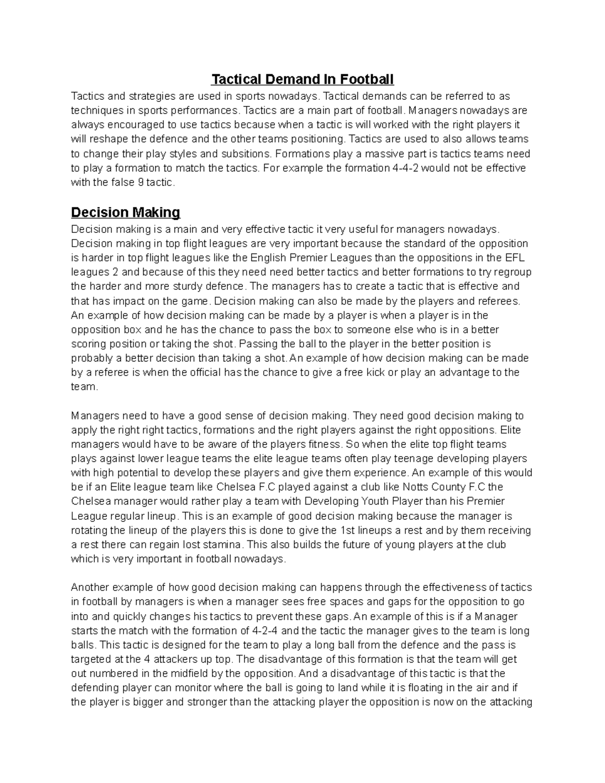 Tactical Demands In Football Tactical Demand In Football Tactics And tactical-demands-in-football-tactical-demand-in-football-tactics-and