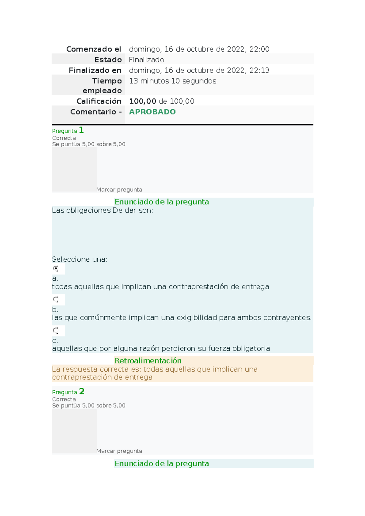 Revision Parcial DP II (corregido) - Comenzado el domingo, 16 de ...