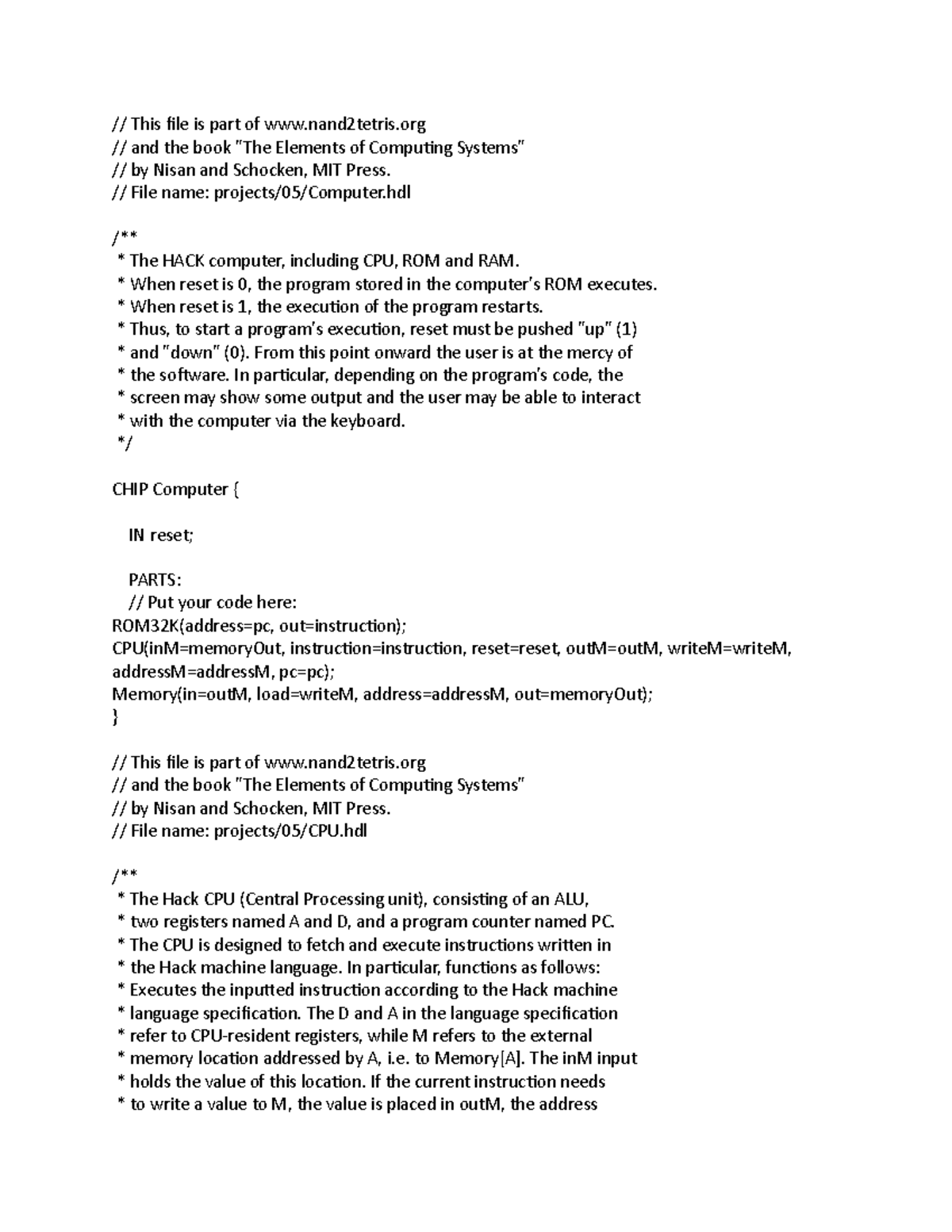 Lab 5 Cda 3201 All Chips For Lab 5 This File Is Part Of