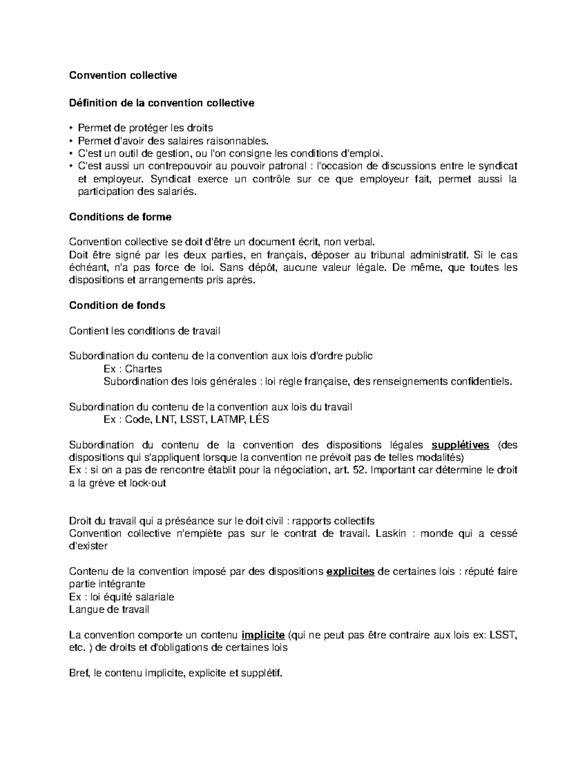 Convention collective - Intra - Convention collective Définition de la ...