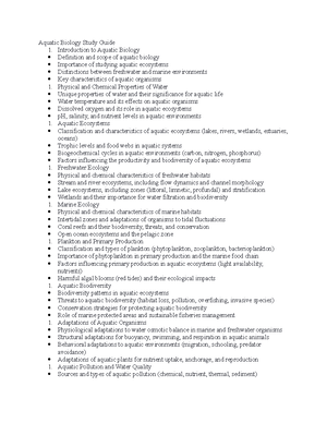 Chapter 4,5,6,7 - Aquatic biology - Aquatic Microbiology Microbial ...