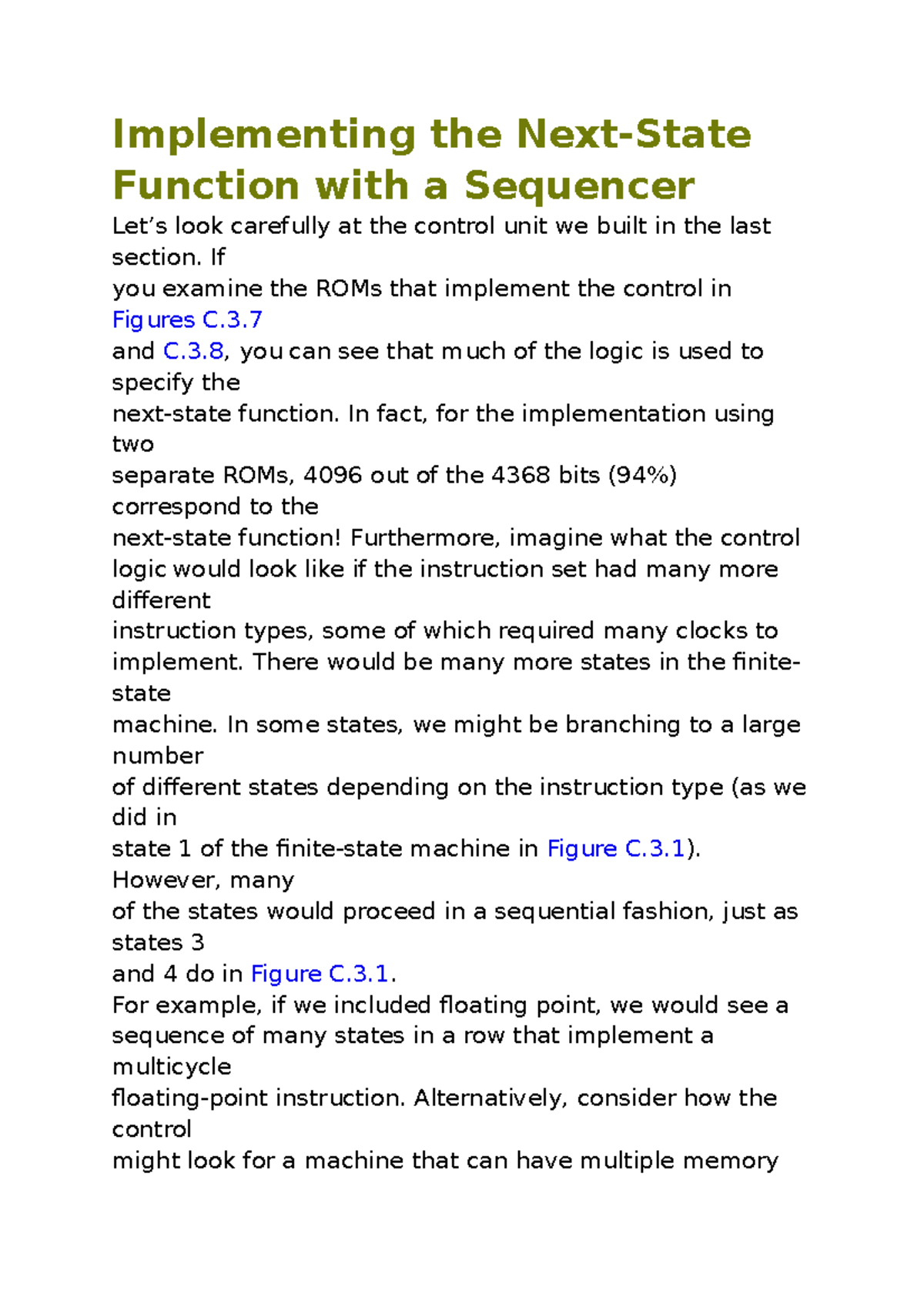 Implementing the Next-State FUnction with a Sequencer - Implementing the Next-State Function ...