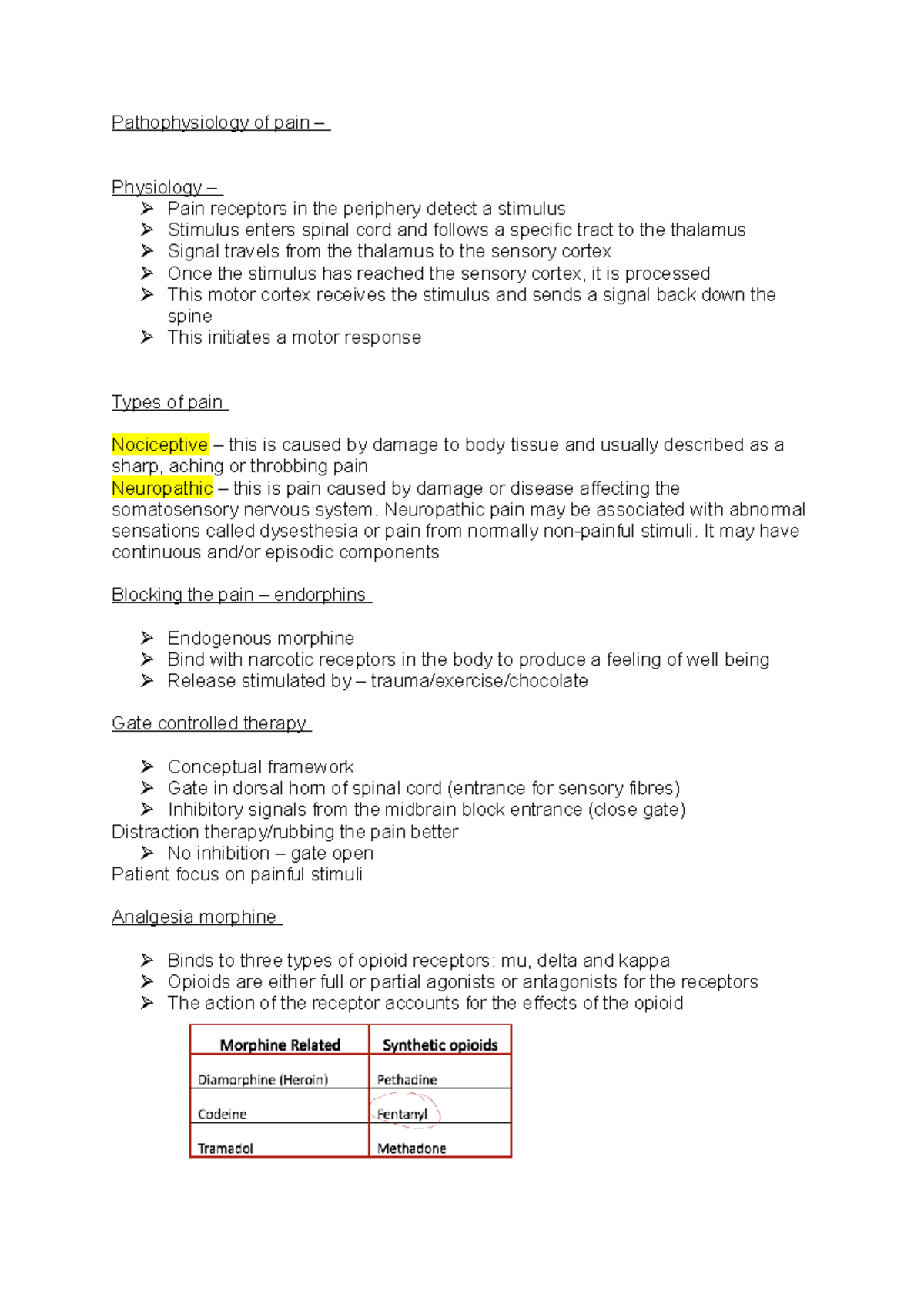 Pathophysiology of pain - Neuropathic pain may be associated with ...