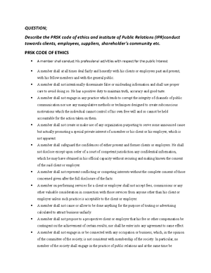 Intro To PR - john nyambu - Introduction To Public Relations Mathew Cabot, Ph. San Jose State ...