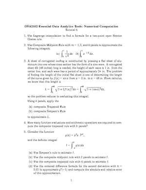 DSA2102 2425s1 quiz2 solns - DSA2102 Essential Data Analytics Tools: Numerical Computation Quiz ...