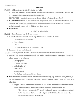 5. Evidence MEE - BAR EXAM - EVIDENCE PRACTICE ESSAYS B A R E X A M R E ...