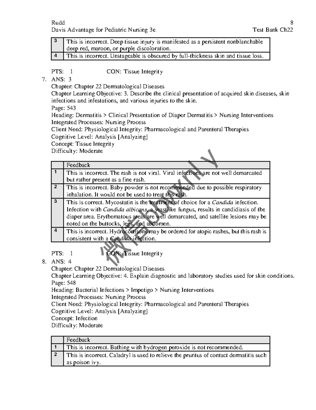 Test bank pediatric nursing critical components of nursing care 3rd ...