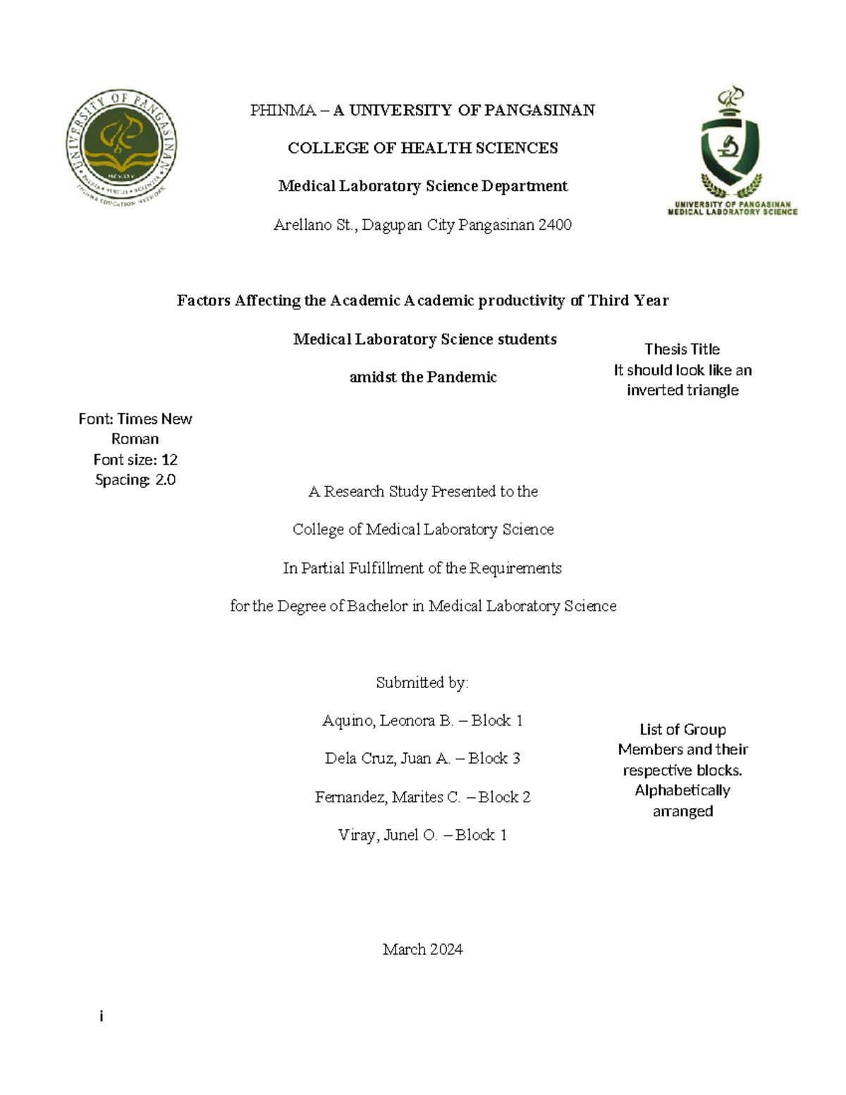 Template-FOR- Research - PHINMA – A UNIVERSITY OF PANGASINAN COLLEGE OF ...