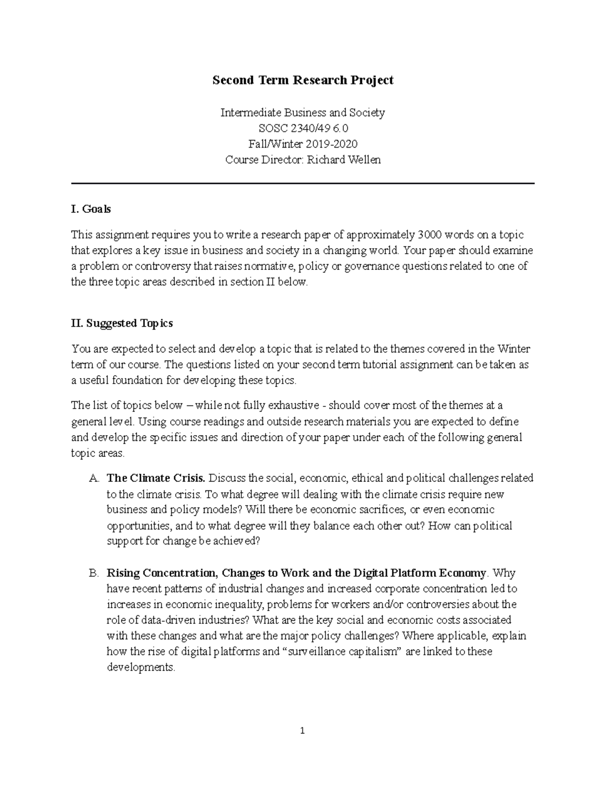 Research paper posting - Second Term Research Project Intermediate ...