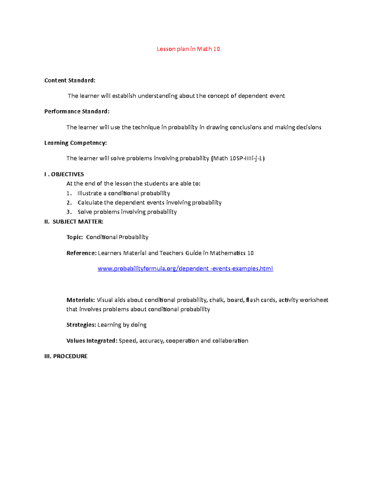 dependent-event-sample-and-guide-for-lesson-plan-topic-lesson