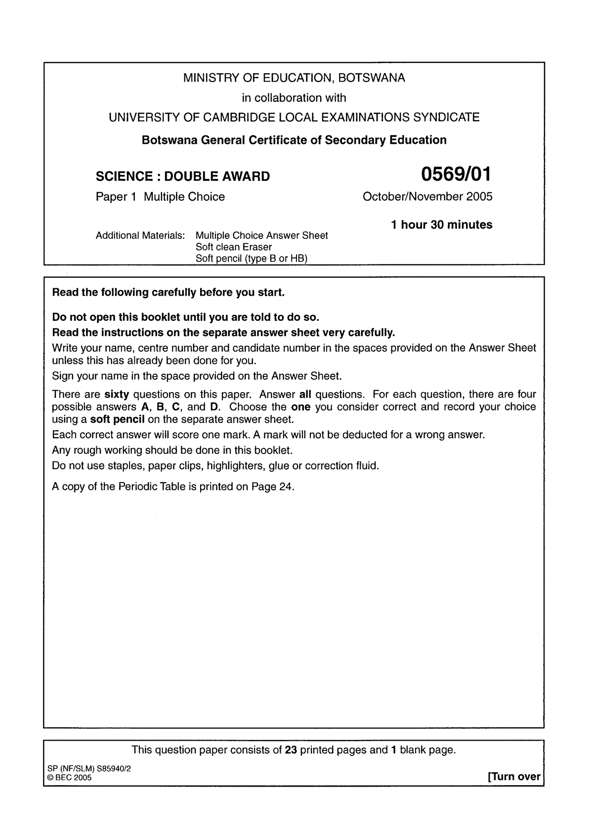 Form 5 SDA pp1 term2 - General Chemistry I - Studocu
