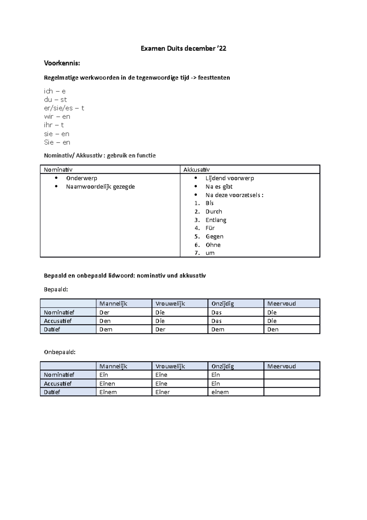 Examen duits - Studeersnel