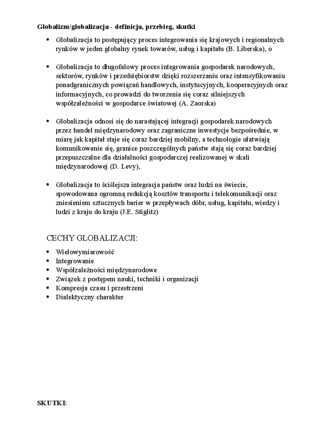 Globalizacja. Egzamin - Globalizm/globalizacja - definicja, przebieg ...