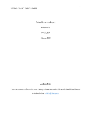 Cultural Background Template-2 - My Cultural Background Amber Daly ...