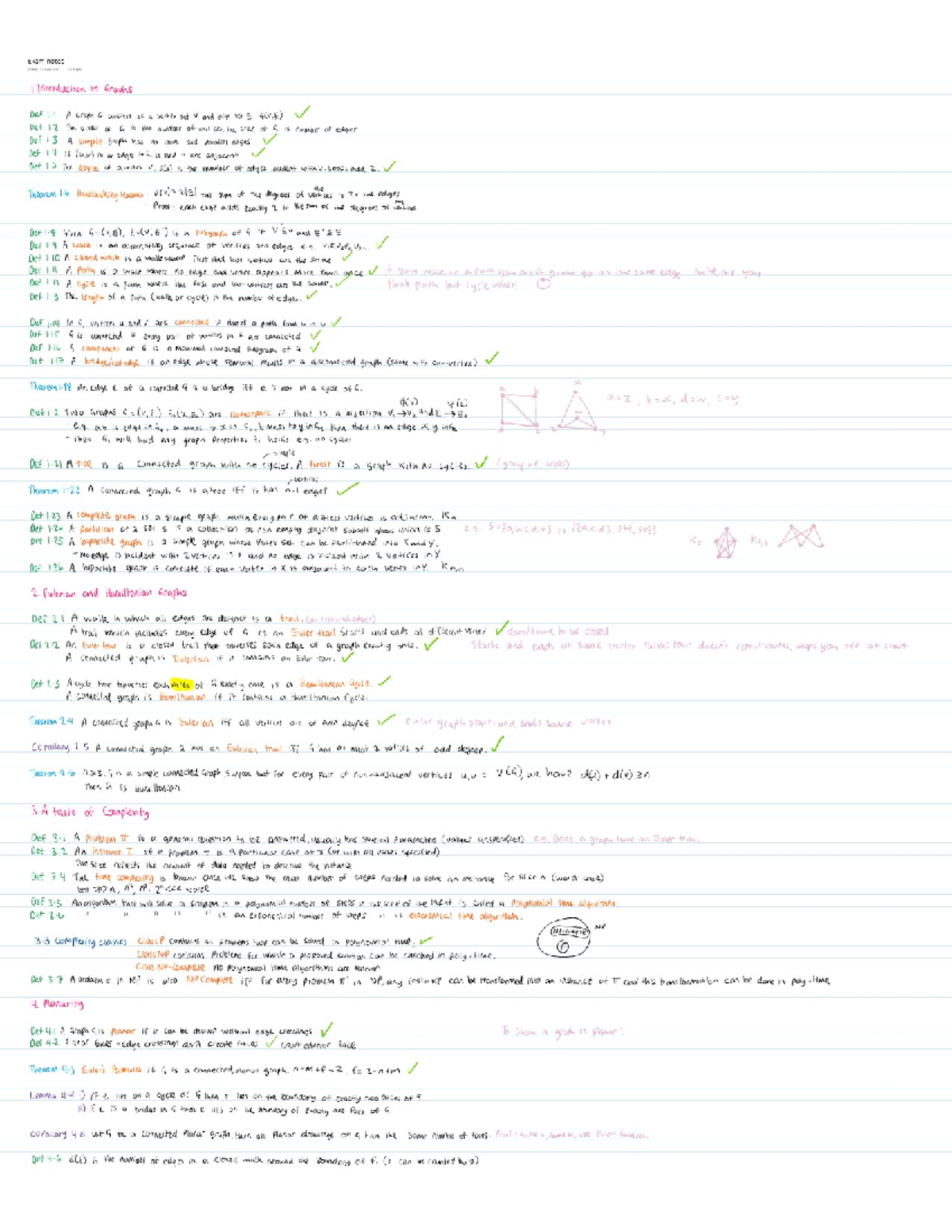 Graph Theory notes for MATH220 - Discrete Mathematics and Cryptography ...
