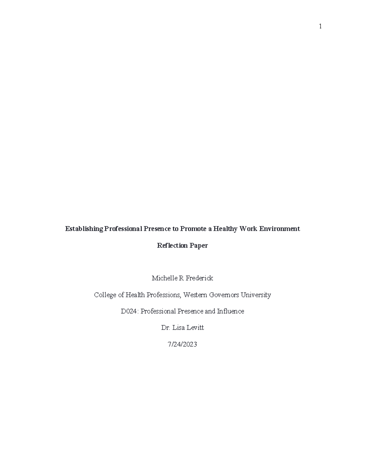 Culture of Joy and Power Skills - Establishing Professional Presence to ...