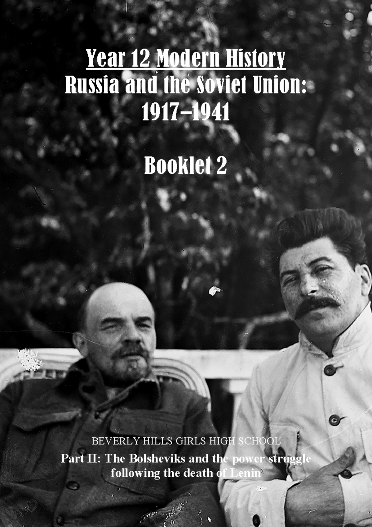 National Study - Russia - Booklet 2 - 2021 EDIT - Year 12 Modern ...