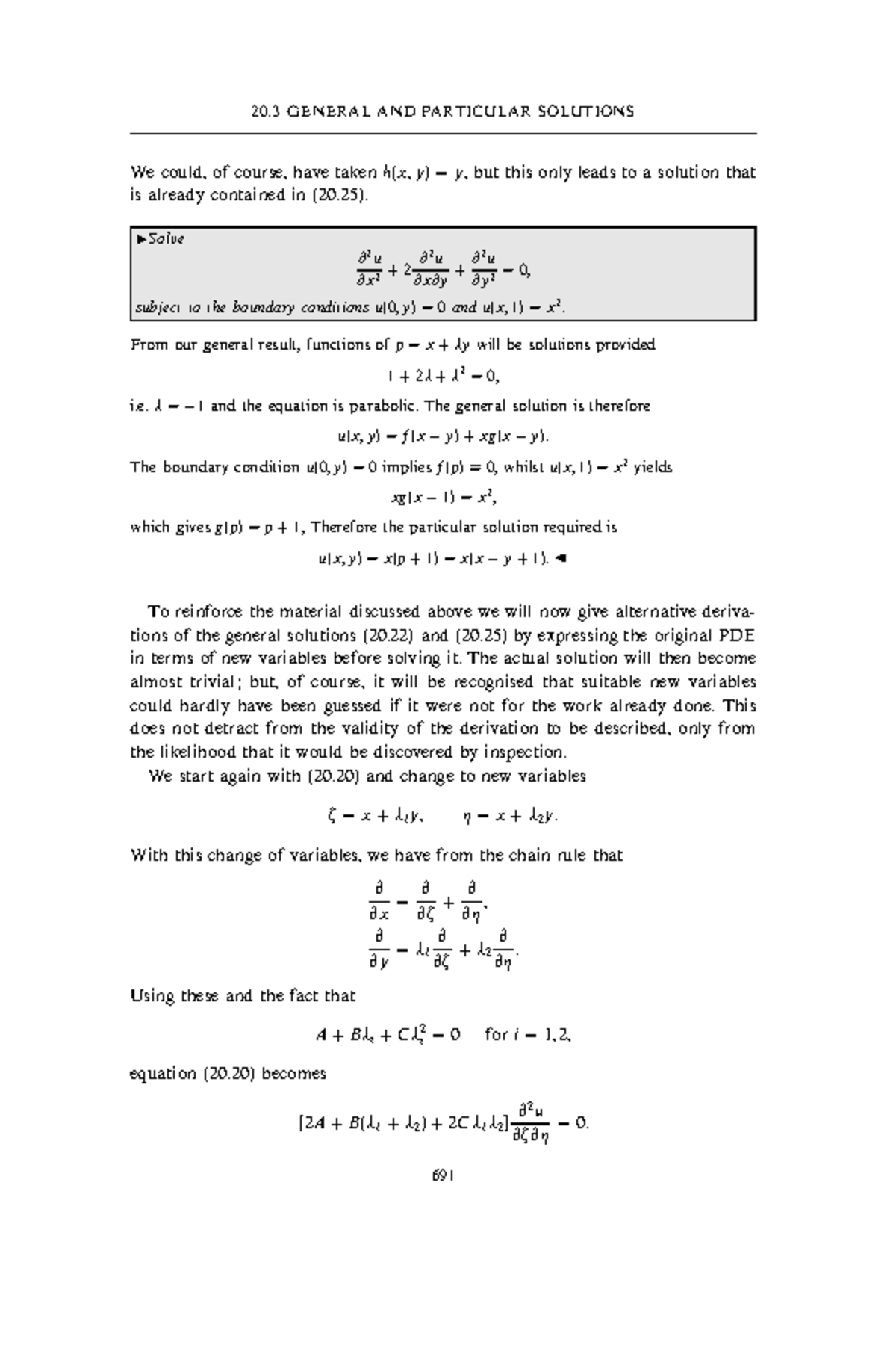 Physics Engineering (58) - 20 GENERAL AND PARTICULAR SOLUTIONS We could ...