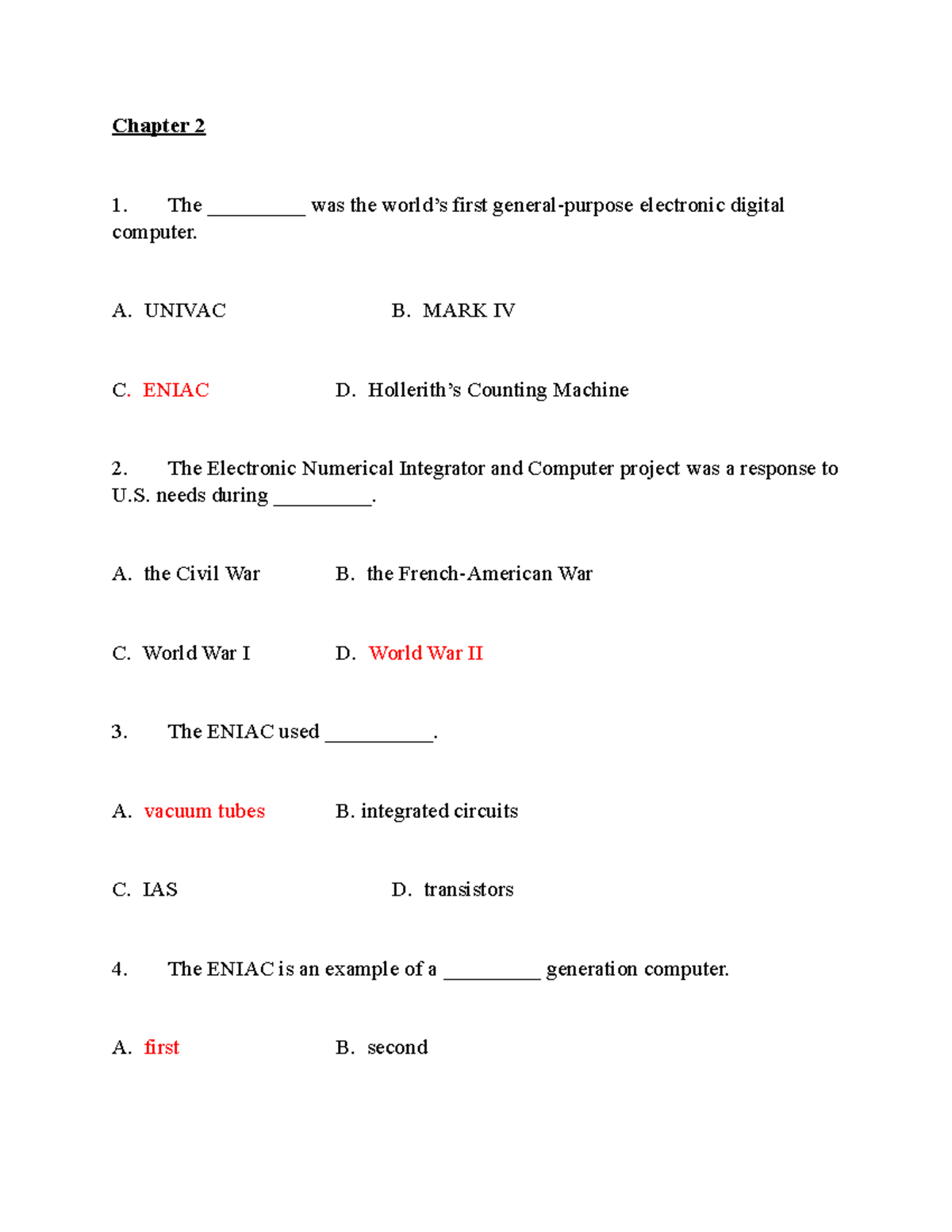 CEA Full Chapter - math for university - Chapter 2 The _________ was ...