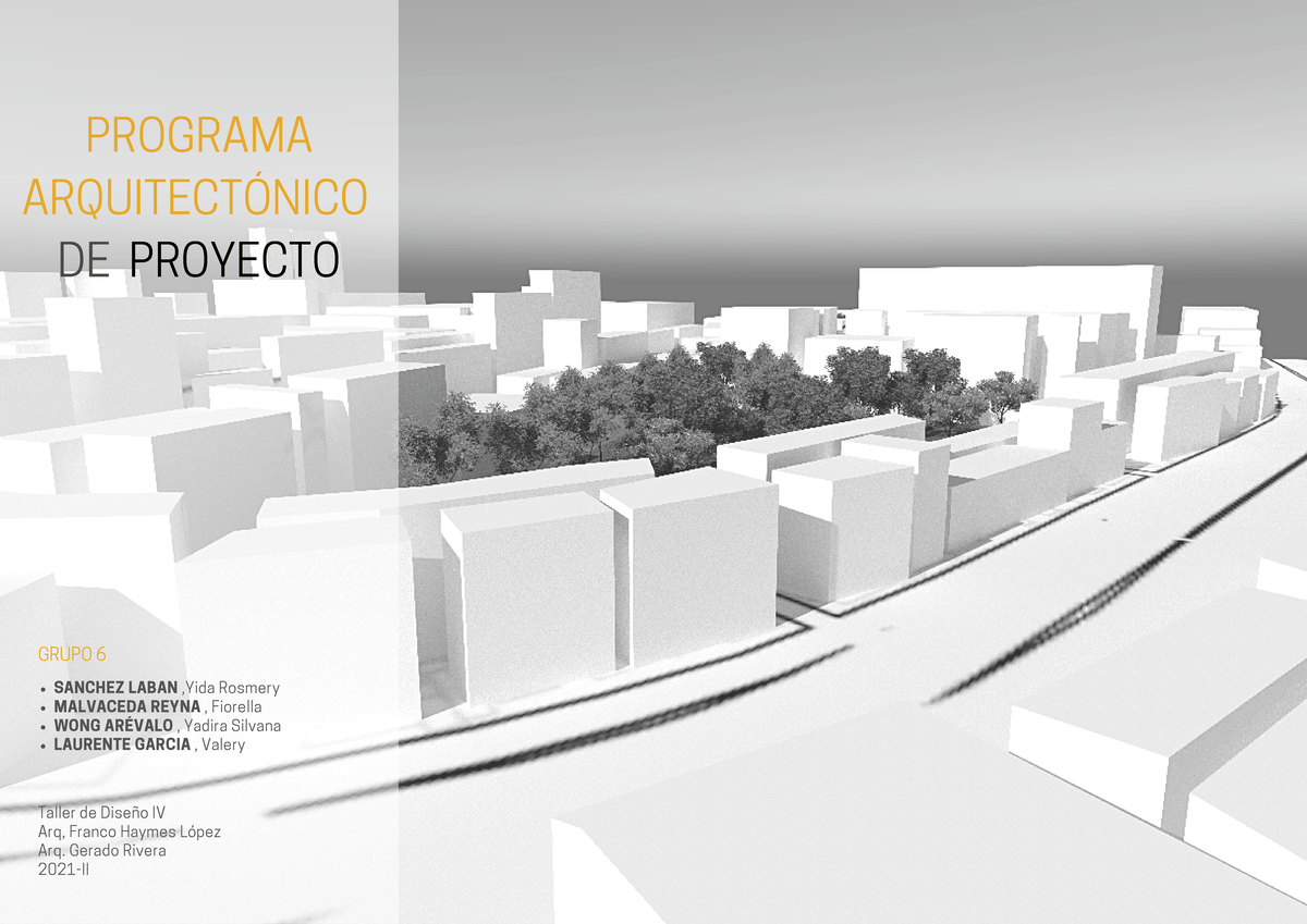 Grupo 6 Programa Arq - UNIVERSIDAD PRIVADA DEL NORTE CICLO: SEXTO AÑO: 2023 TEMA: ANALISIS ...