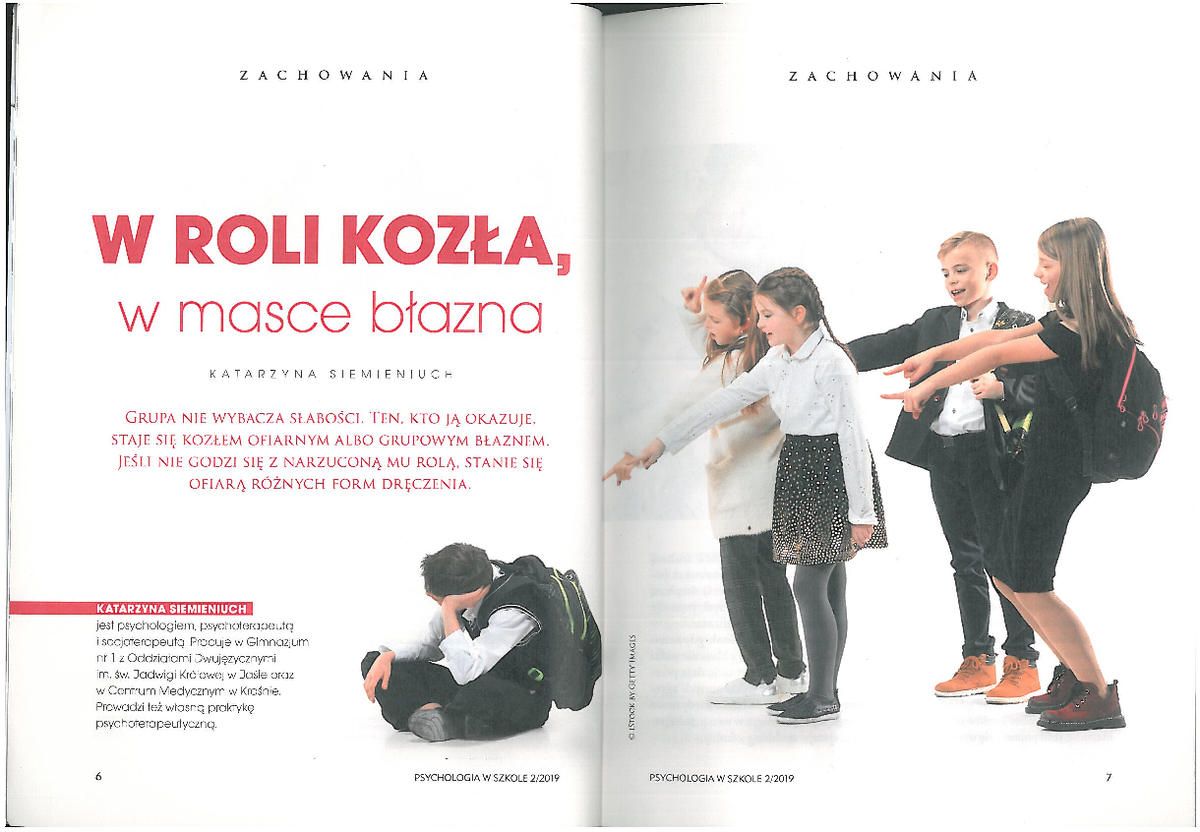 Dynamika procesów grupowych, Psychologia w szkole, artykuł - ZACHOWANIA ...