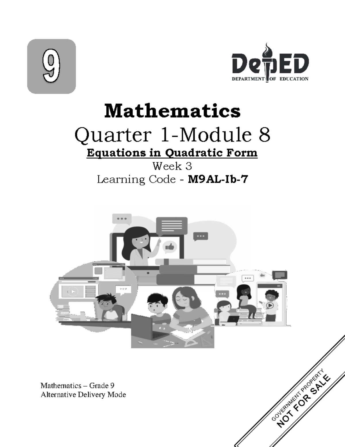 Math 9 Q1 Mod8 - Math - the Mathematics – Grade 9 Alternative Delivery ...