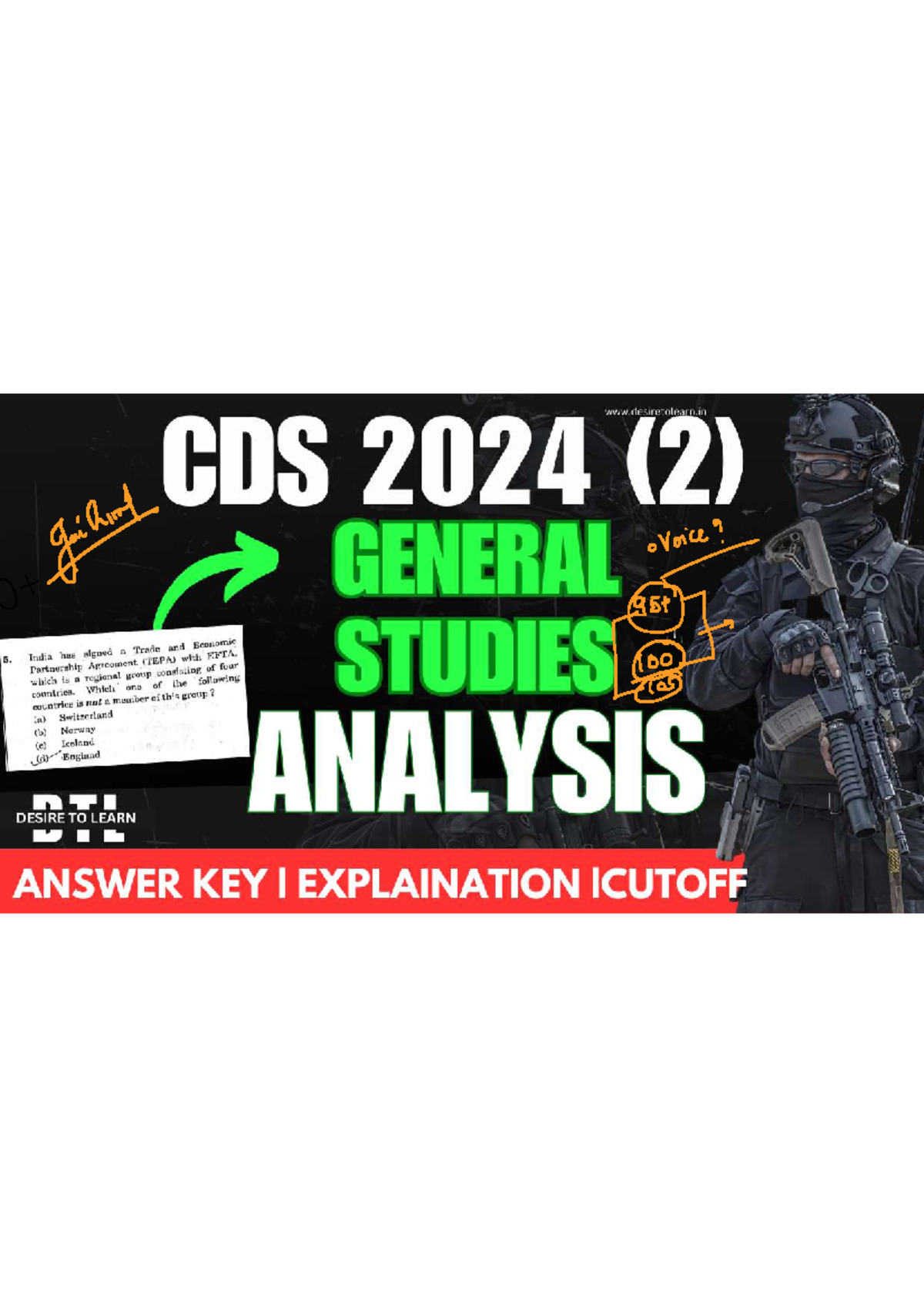 CDS GS Paper Solved 2024 - CDS 2024 (2) GENERAL 9 Voc 5. India has ...
