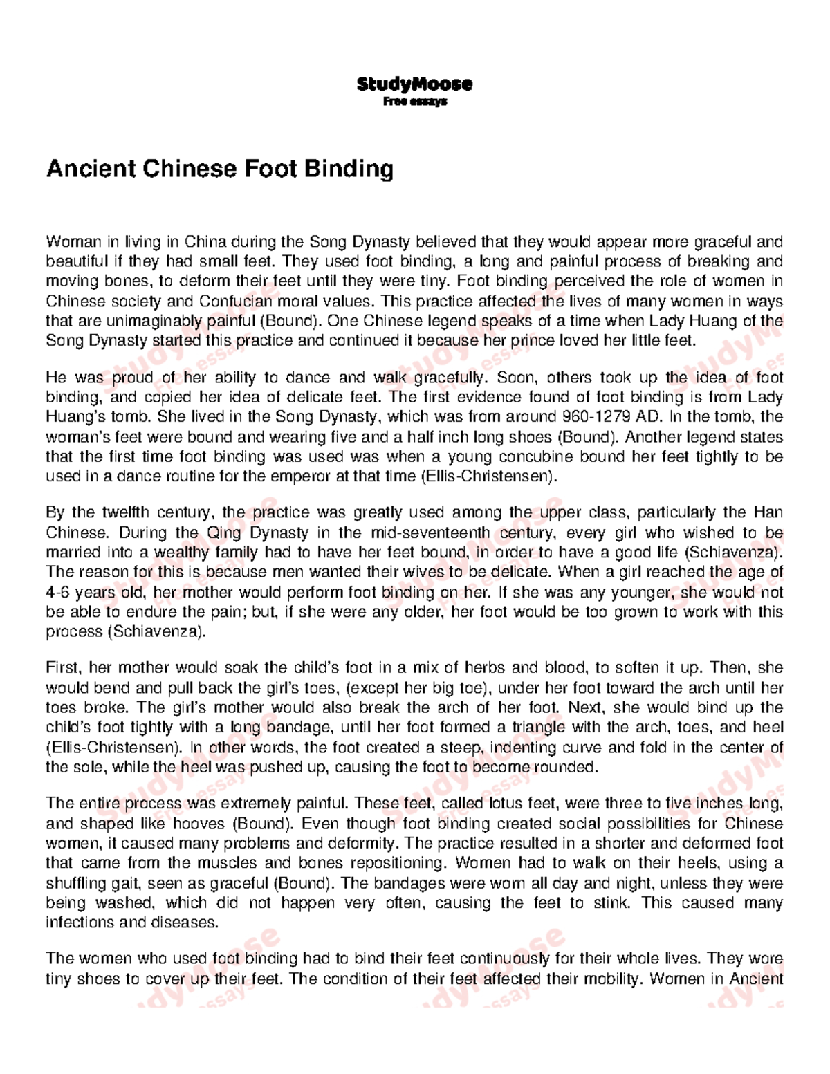 Ancient Chinese Foot Binding - They used foot binding, a long and ...