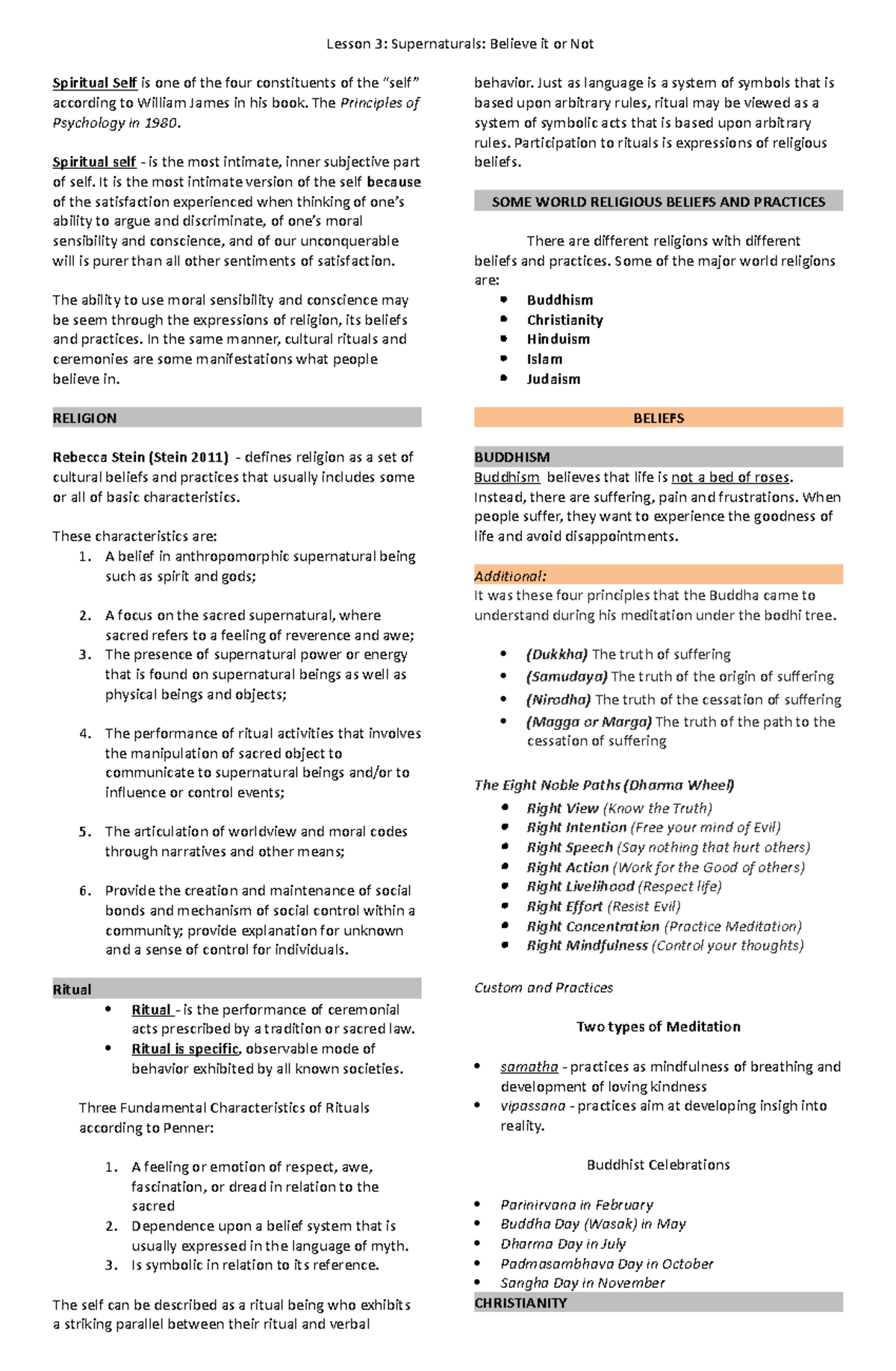 417258129 Lesson 3 Supernatural Blieve It or Not - Lesson 3 ...