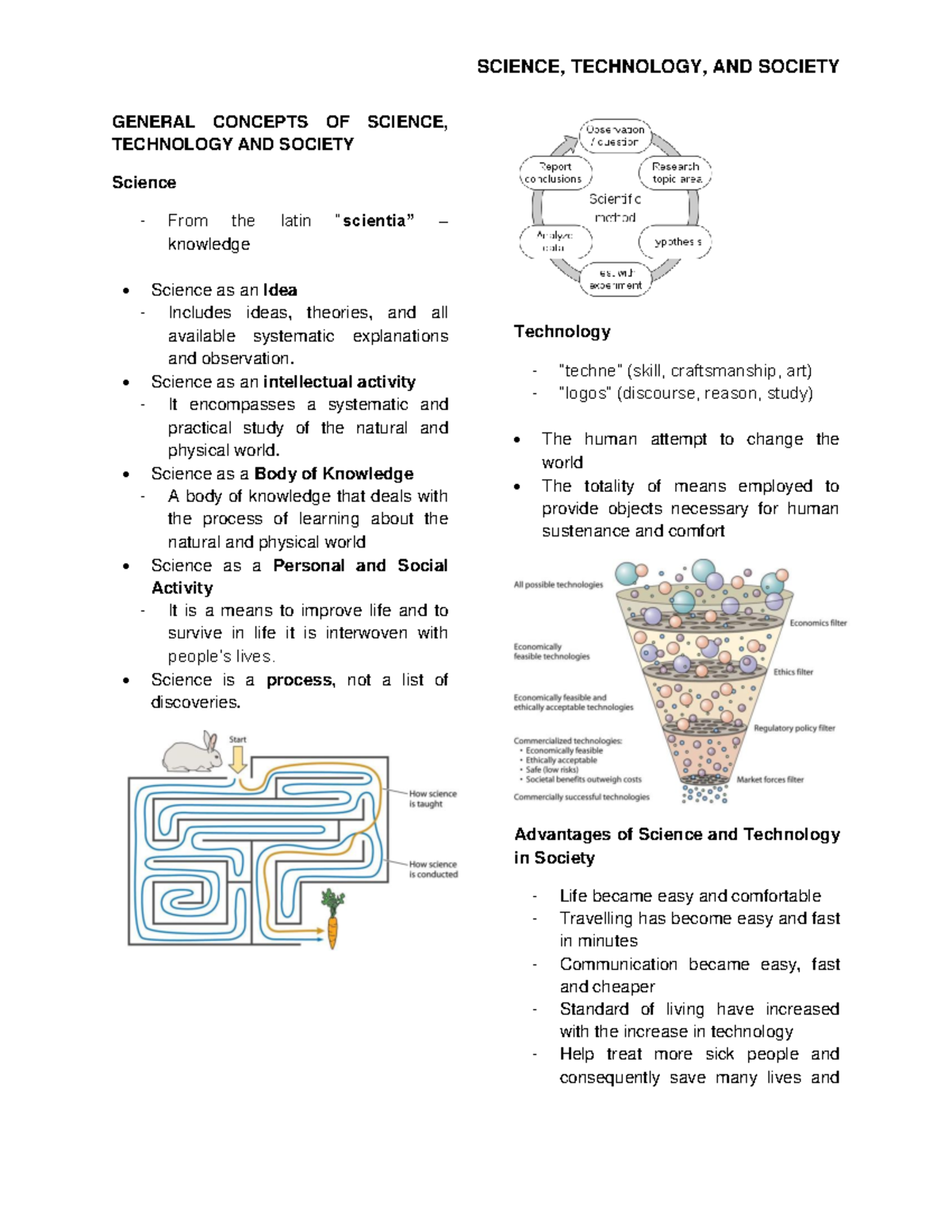 GE7 - Prelims - prelim notes - GENERAL CONCEPTS OF SCIENCE, TECHNOLOGY ...