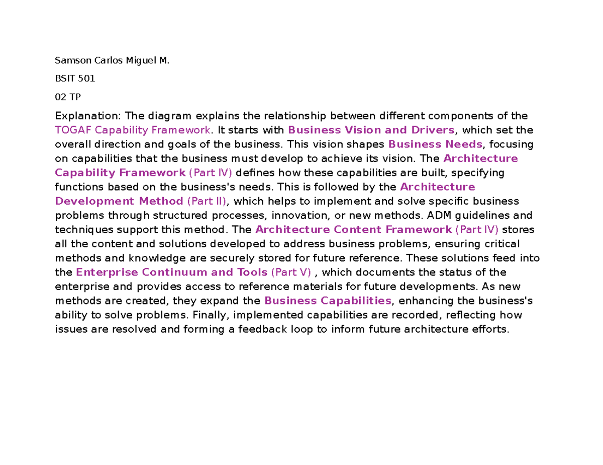 02LAB Exercise IT 502 - Samson Carlos Miguel M. BSIT 501 02 TP ...