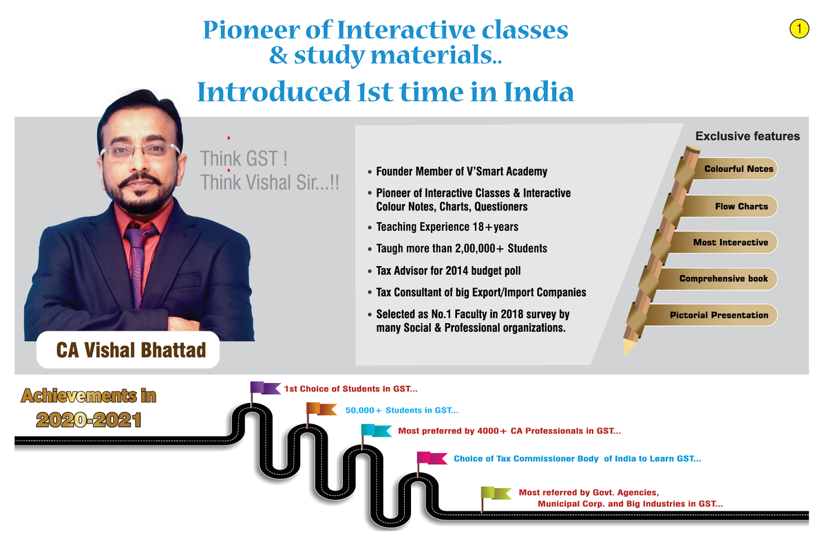 GST Chart BOOK NOV23 - 1 50,000+ Students in GST... Teaching Experience ...