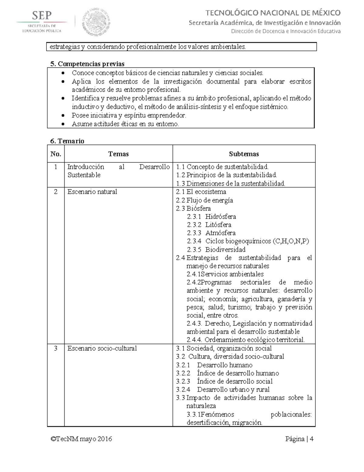 Temario David - Gghgh - ©TecNM mayo 2016 Página | 4 TECNOLÓGICO ...