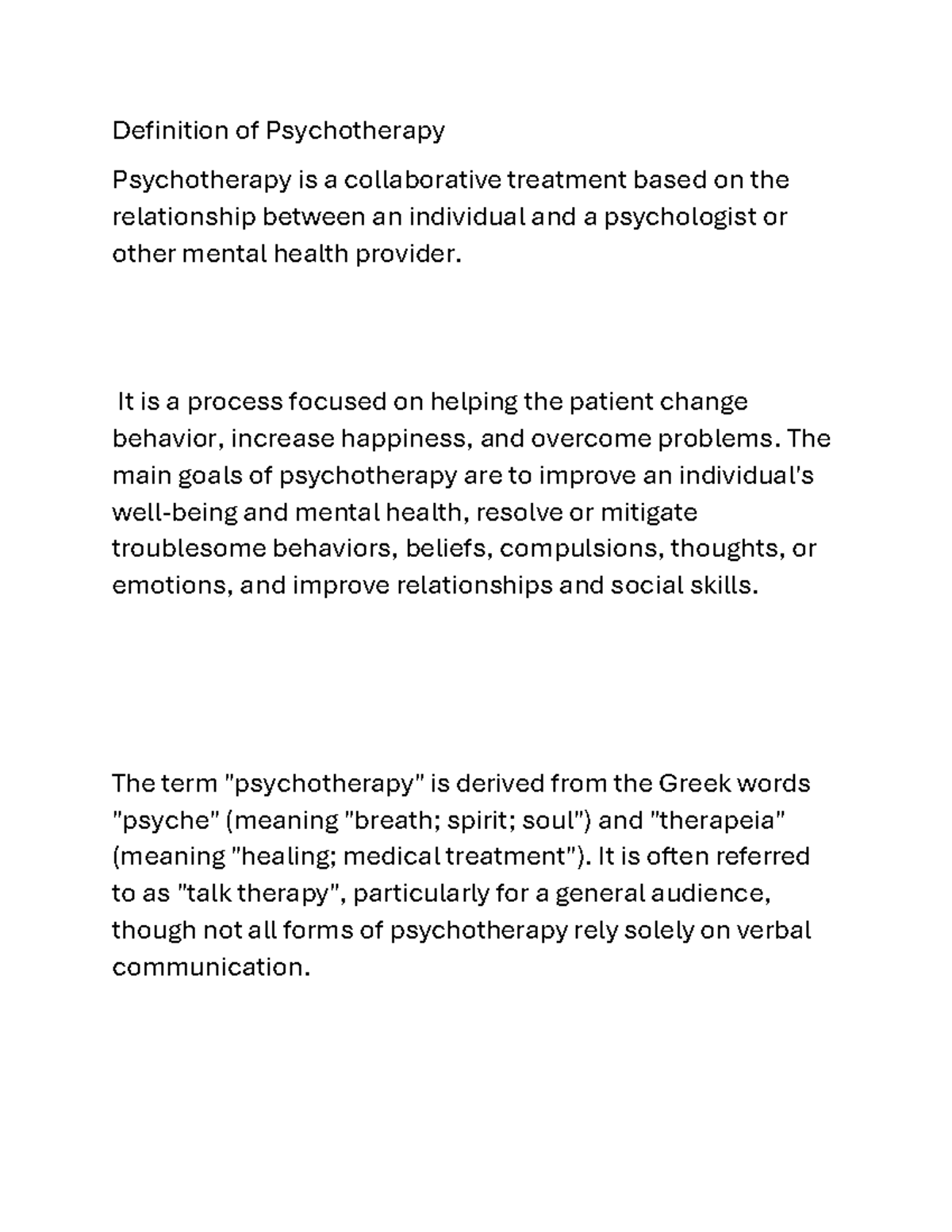 Psychotherapy-Notes - Psychotherapy-Notes-1 - Definition of ...