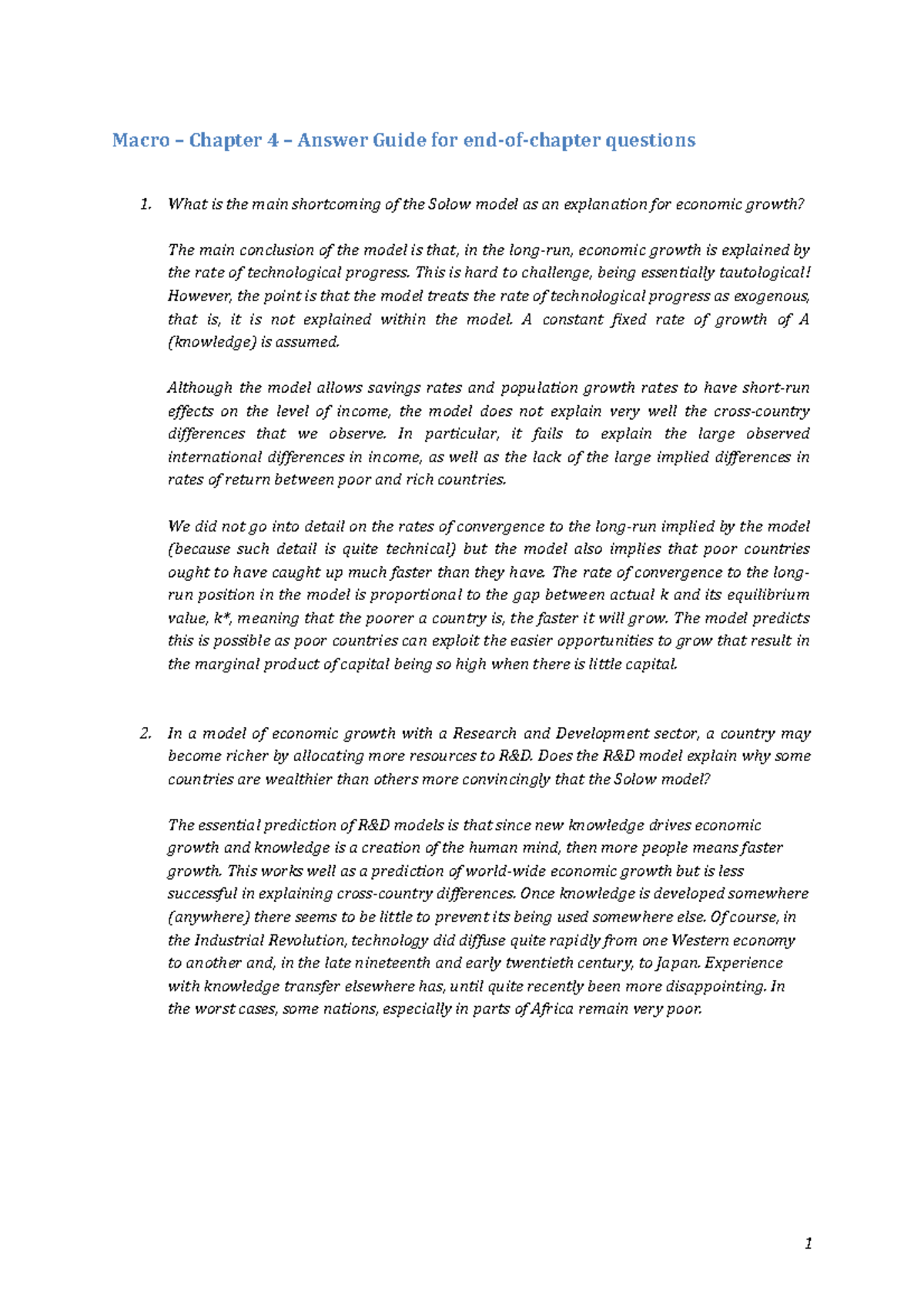 Week 4 - Week 4 Tutorial Work - Macro – Chapter 4 – Answer Guide for ...