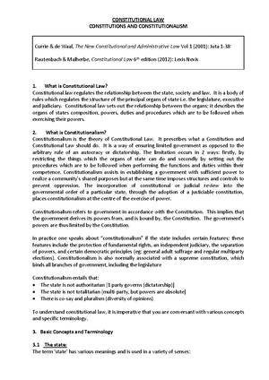 Section 35 of the Constitution - Section 35 of the Constitution exists ...